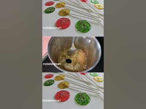 Isomalt Lollipops | how to make isomalt lollipops recipe #isomalt#lollipops #mybakersmart #IBCA ...
