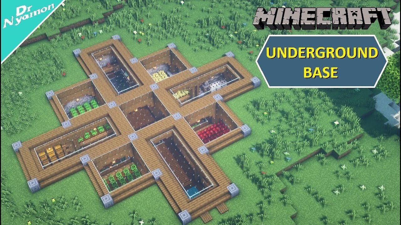 How to Build an UNDERGROUND SURVIVAL BASE [Minecraft Tutorial] - YouTube