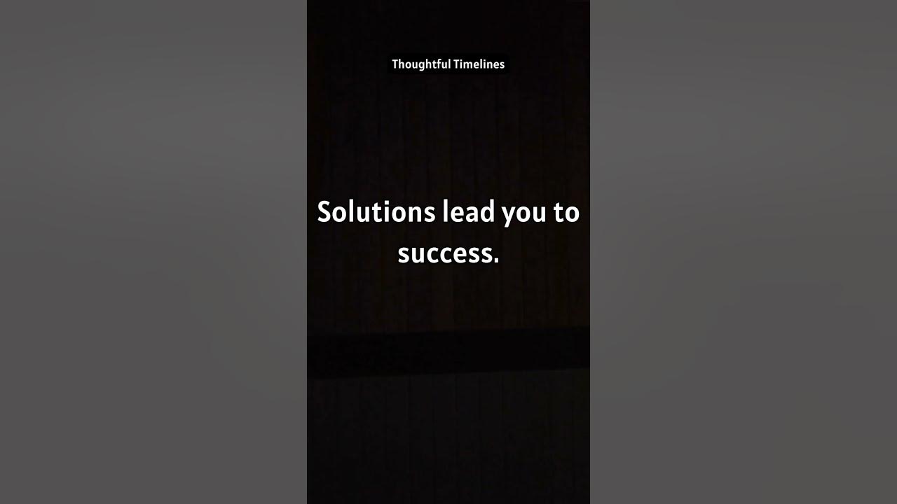 Solve Your Own Problem Inspiration Motivation Shorts Youtube