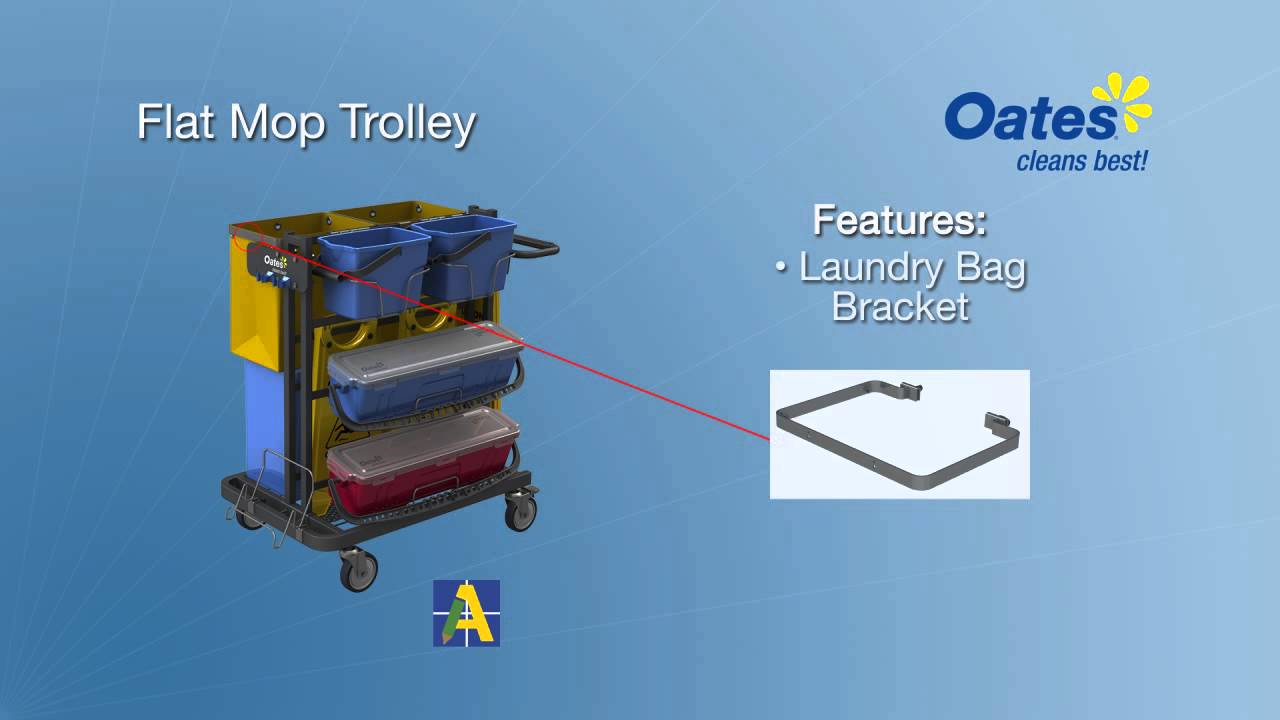 Oates Flat Mop Trolley - YouTube