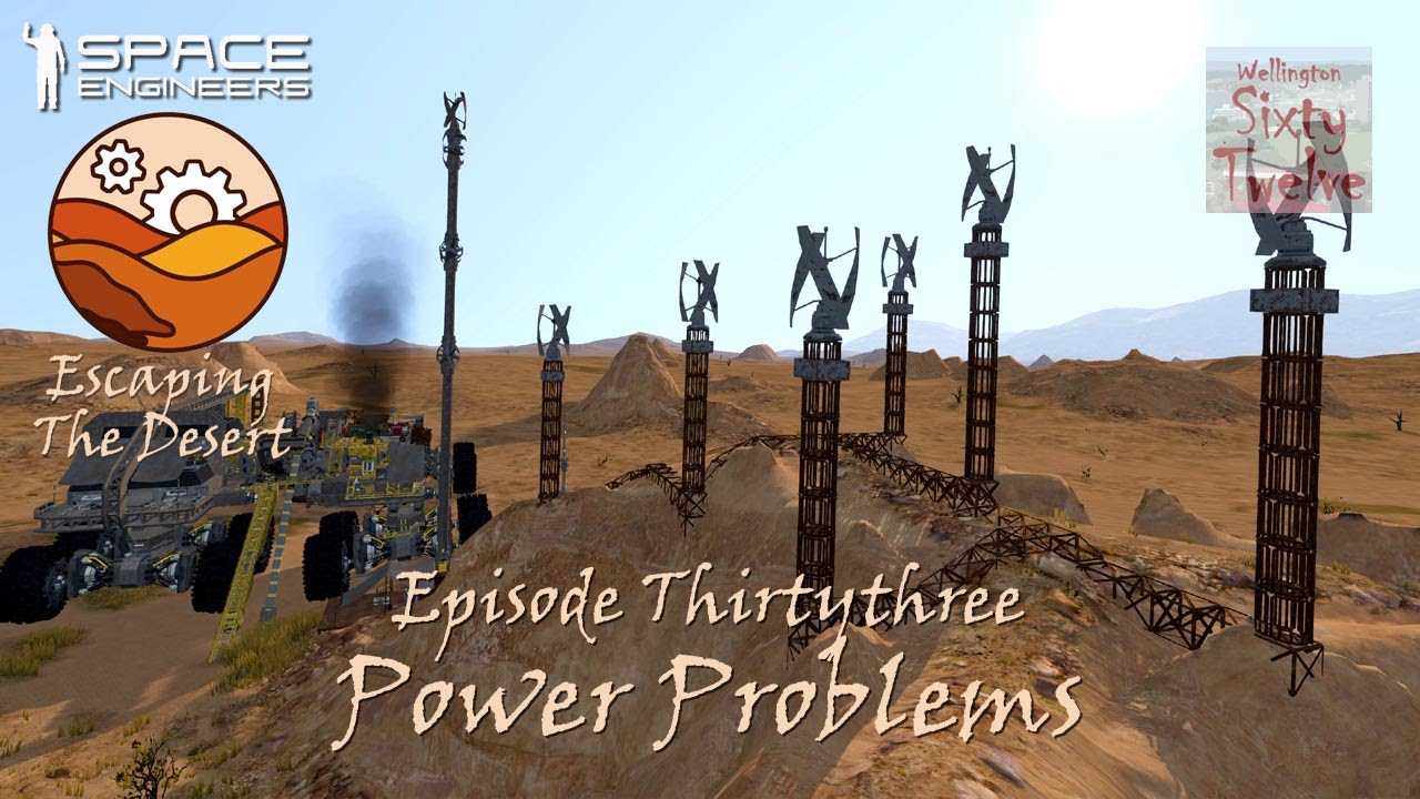 Escaping The Desert EP33 - Power Problems (Space Engineers) - YouTube
