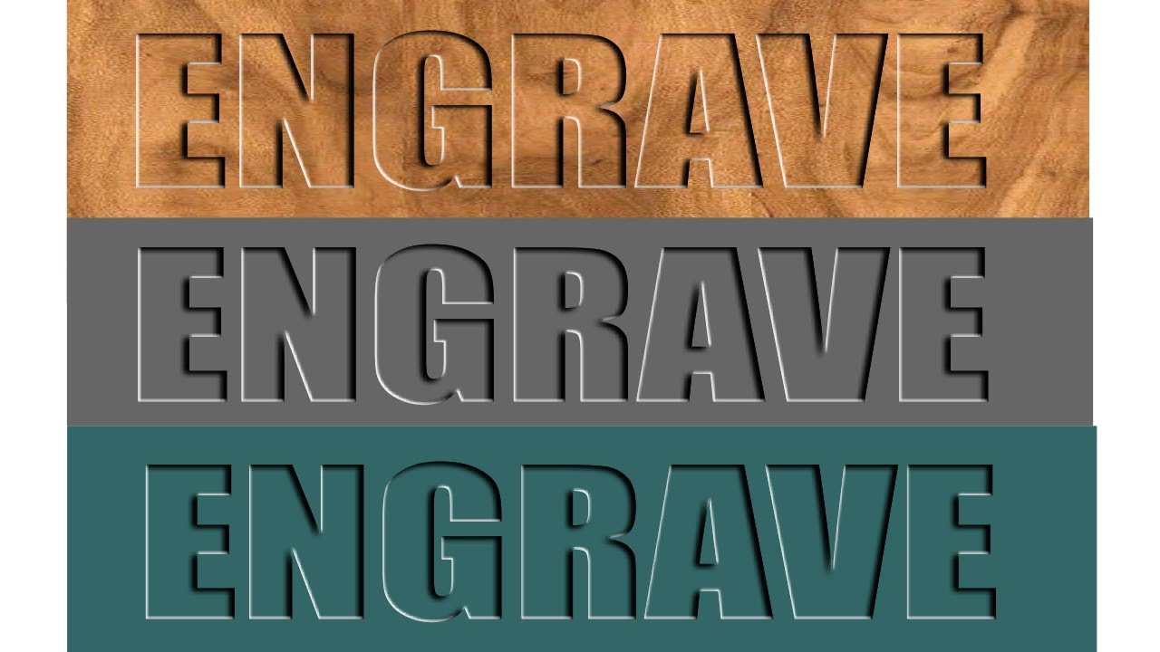 Engrave effect in CorelDRAW X7 | 3D Typography effect | Coreldraw ...