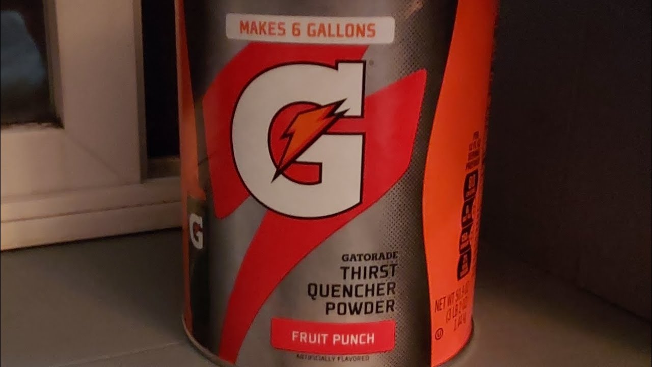 Gatorade Fruit Punch Thirst Quencher Powder For Water Sip N Review ...