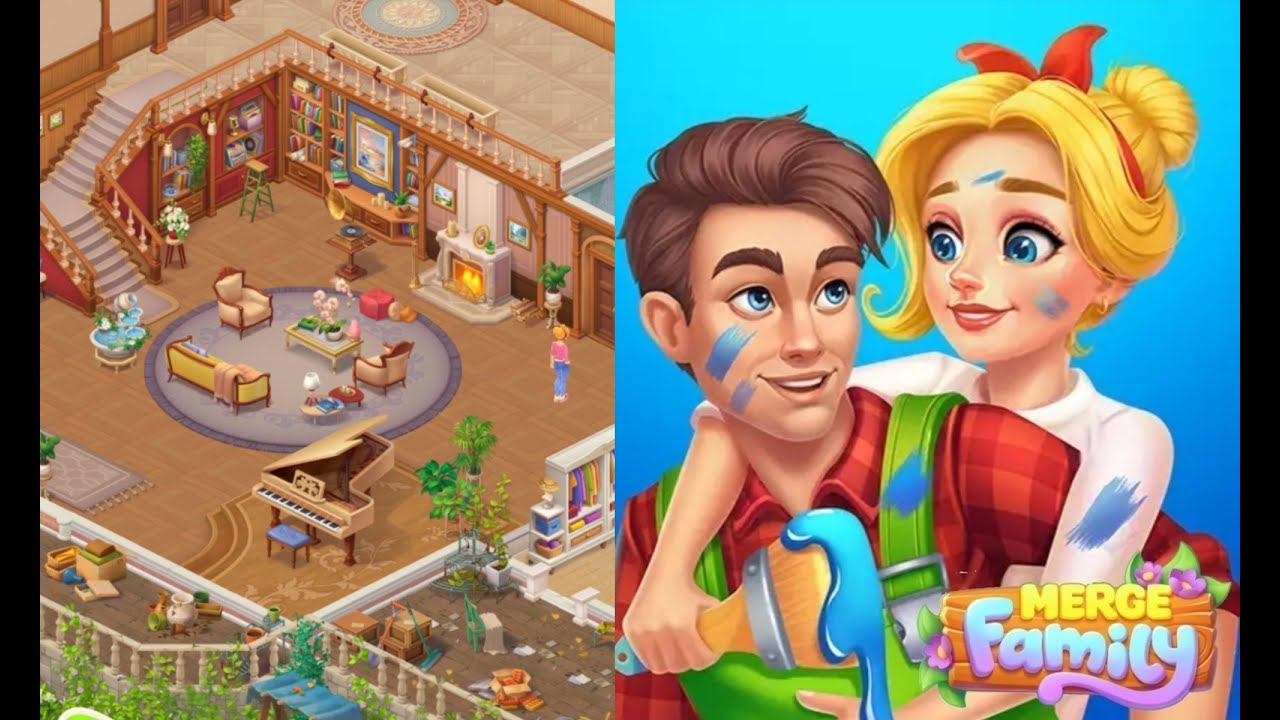 Merge Family🧁🍰 Level 28 Part 62🍫☕️ - YouTube