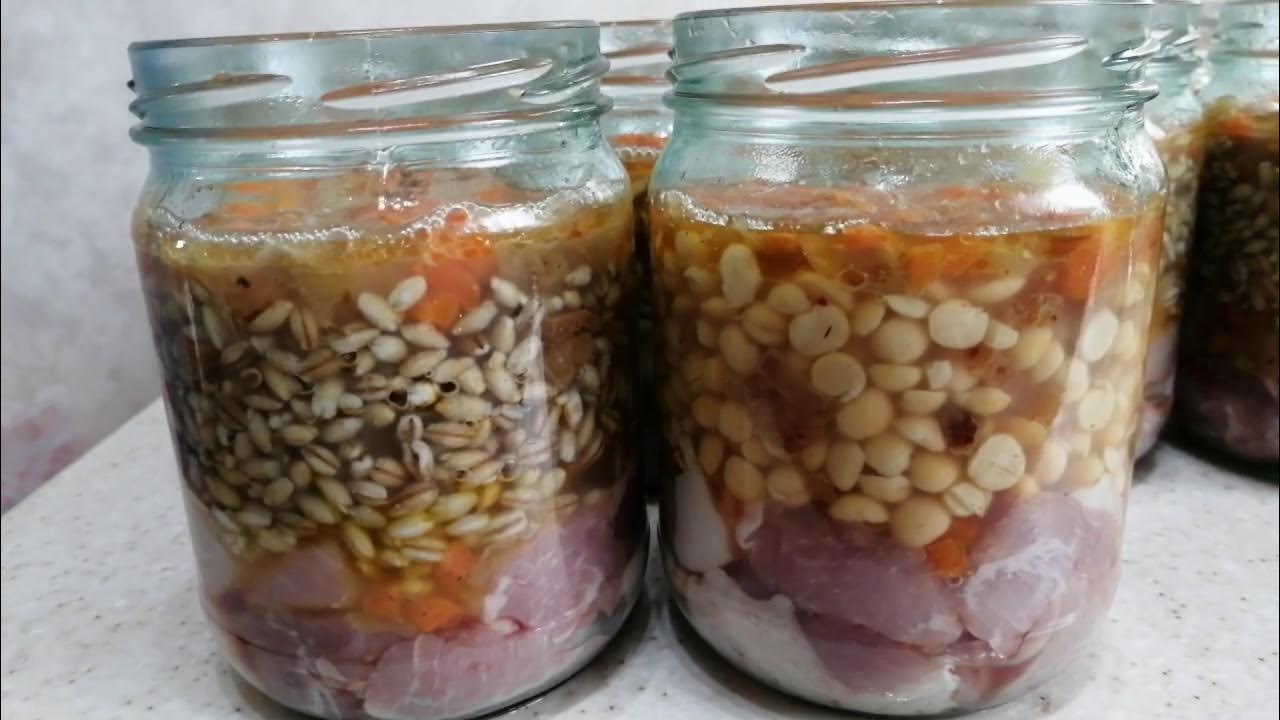 Каша с мясом в автоклаве Белорусский - YouTube