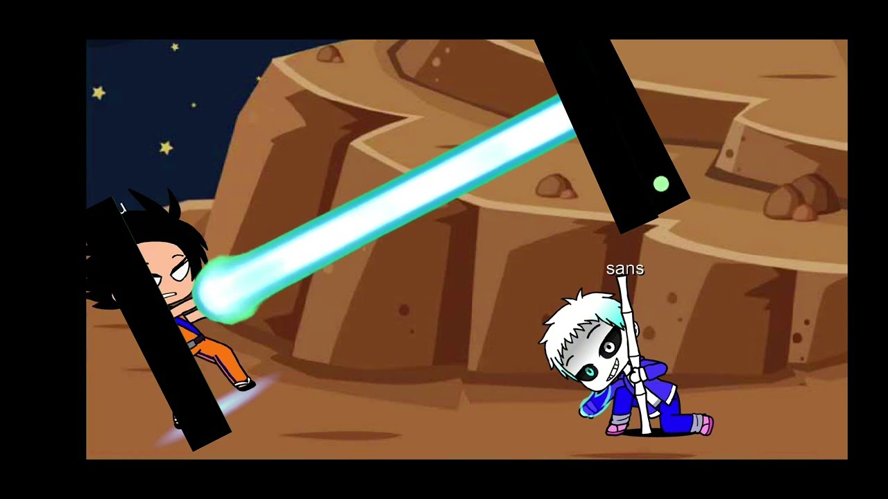 Sans vs goku (parte 1) - YouTube
