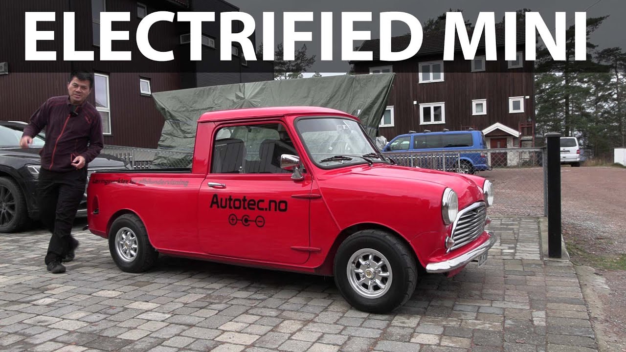 Electric Mini pickup with e-Up battery and Think drivetrain - YouTube