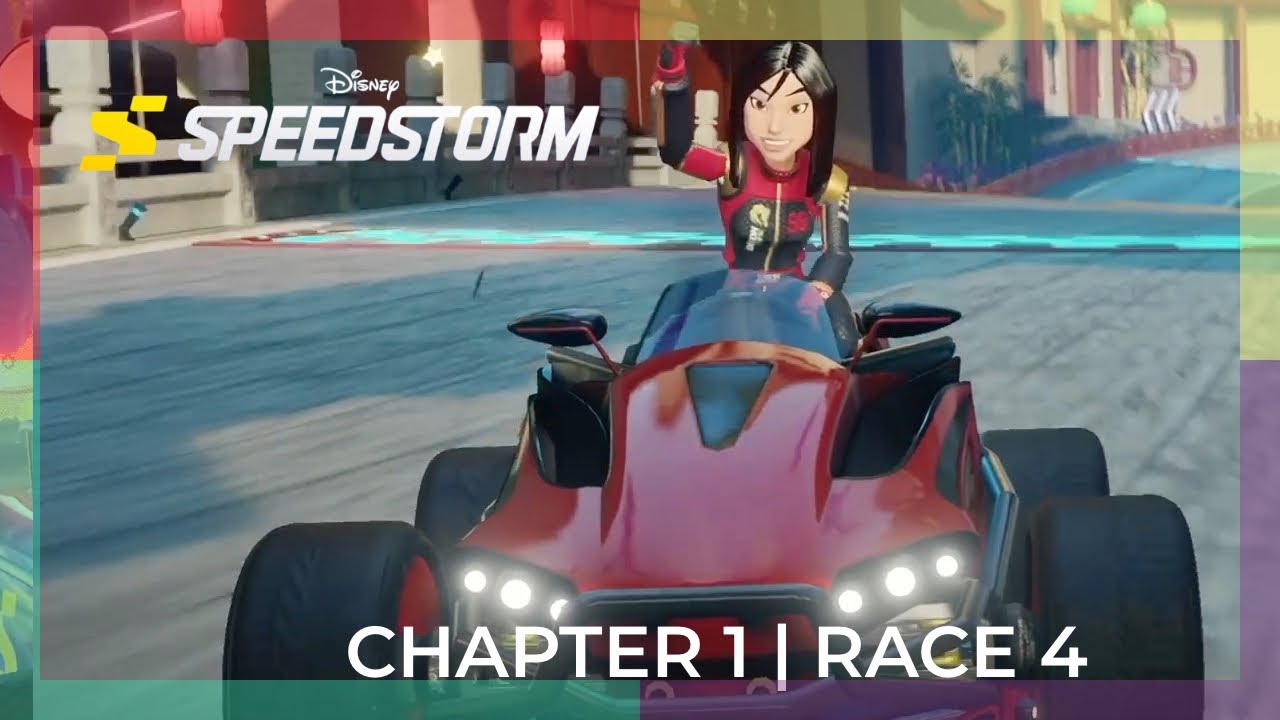 Disney Speedstorm | Chapter 1, Race 4 | Zigzag - The Great Wall | Mulan ...