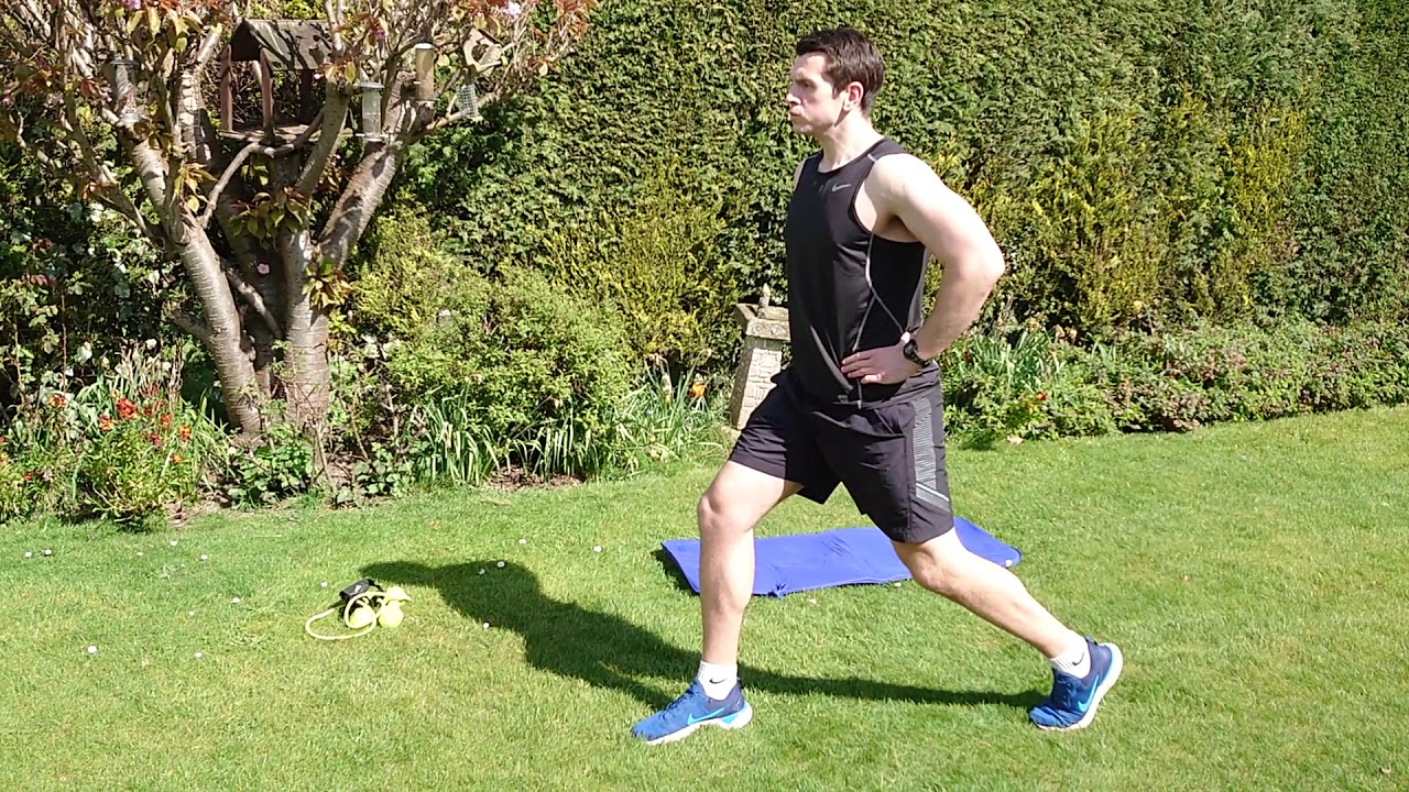 Turning lunges - YouTube