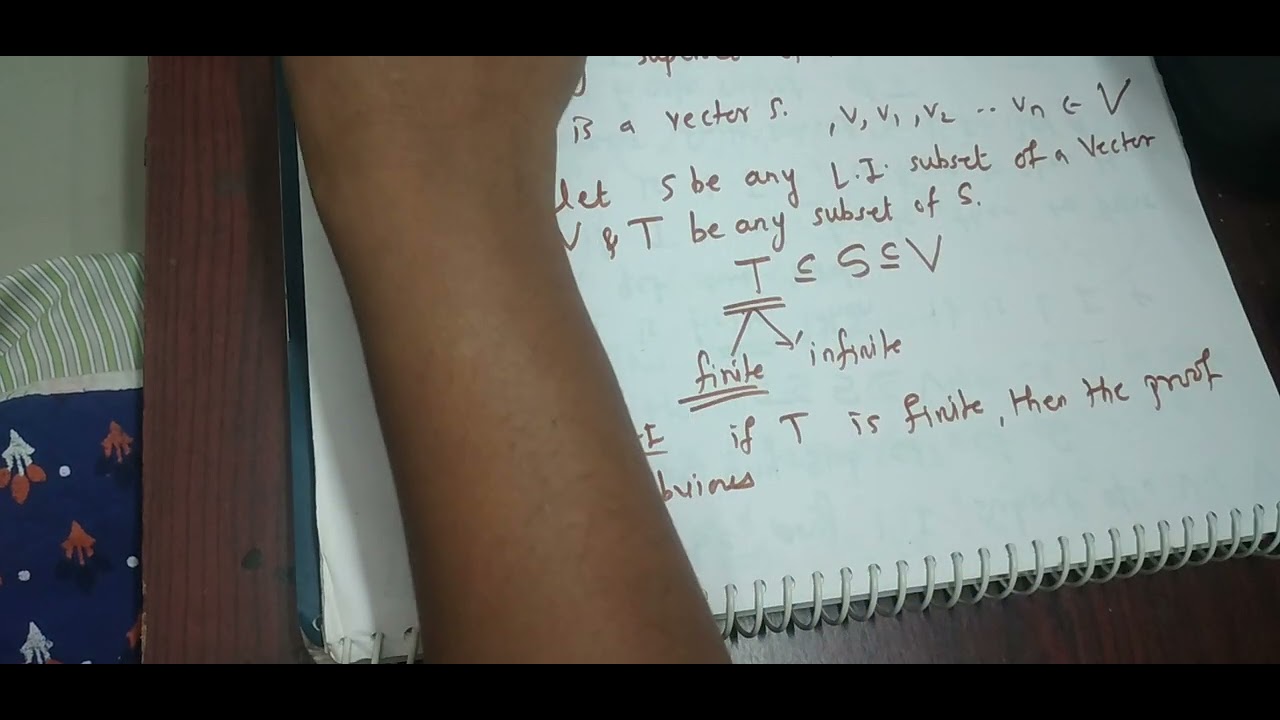 Linear algebra #LD &LI#Theorem@ part 2 - YouTube