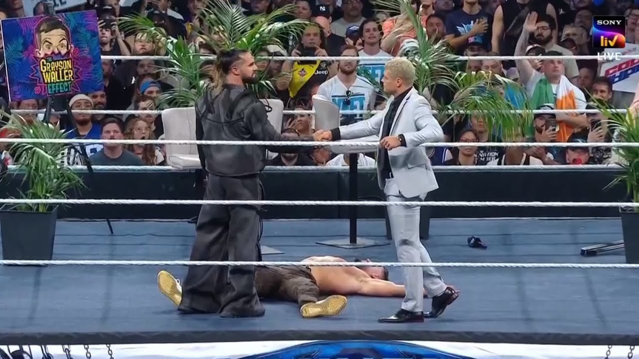 Seth Rollins Cody Rhodes Attacked on Greyson Waller Effect Full Segment ...