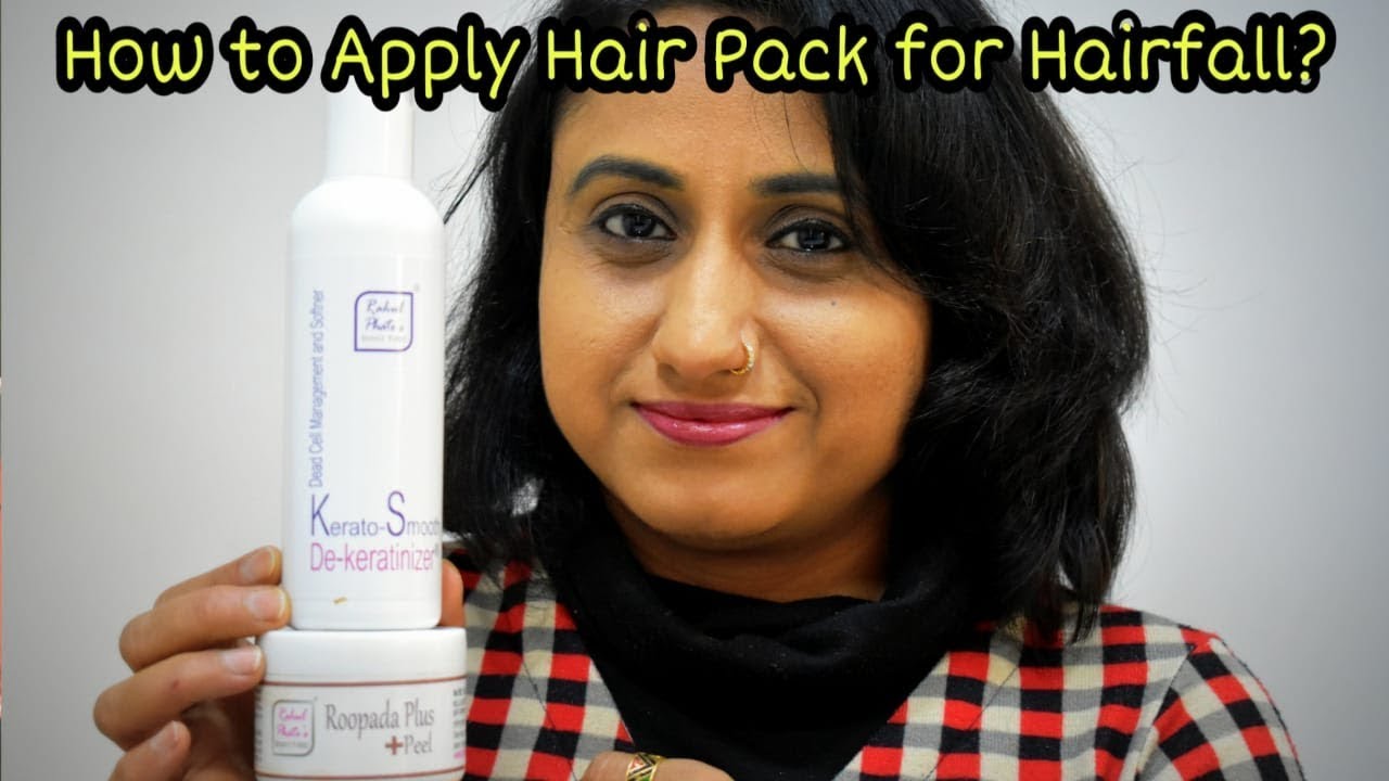 How to apply Hair Pack for Hairfall - YouTube