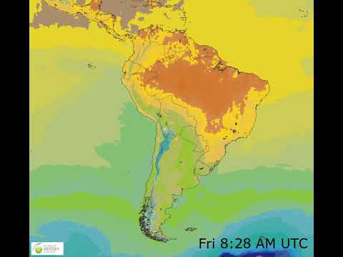 South America Surface Temperature Weather Forecast HD: 23 Jul 2019 ...