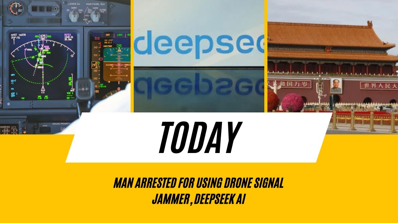 Man Arrested For Using Drone Signal Jammer, DeepSeek AI Open Source - YouTube
