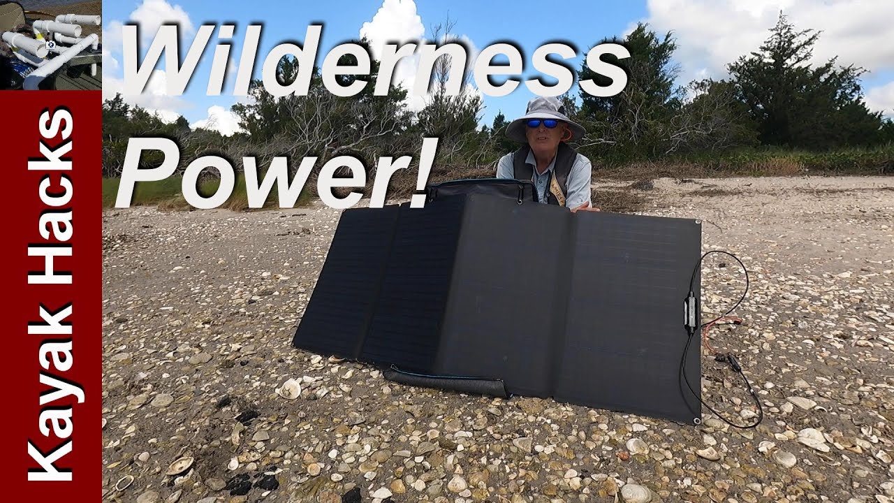 Kayak Camping - ECOFLOW Portable Solar Panel - YouTube