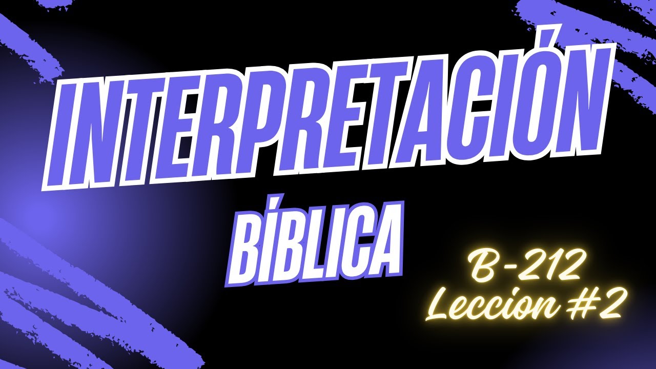 B-212 Interpretación Biblica - Melvin Ardon - YouTube