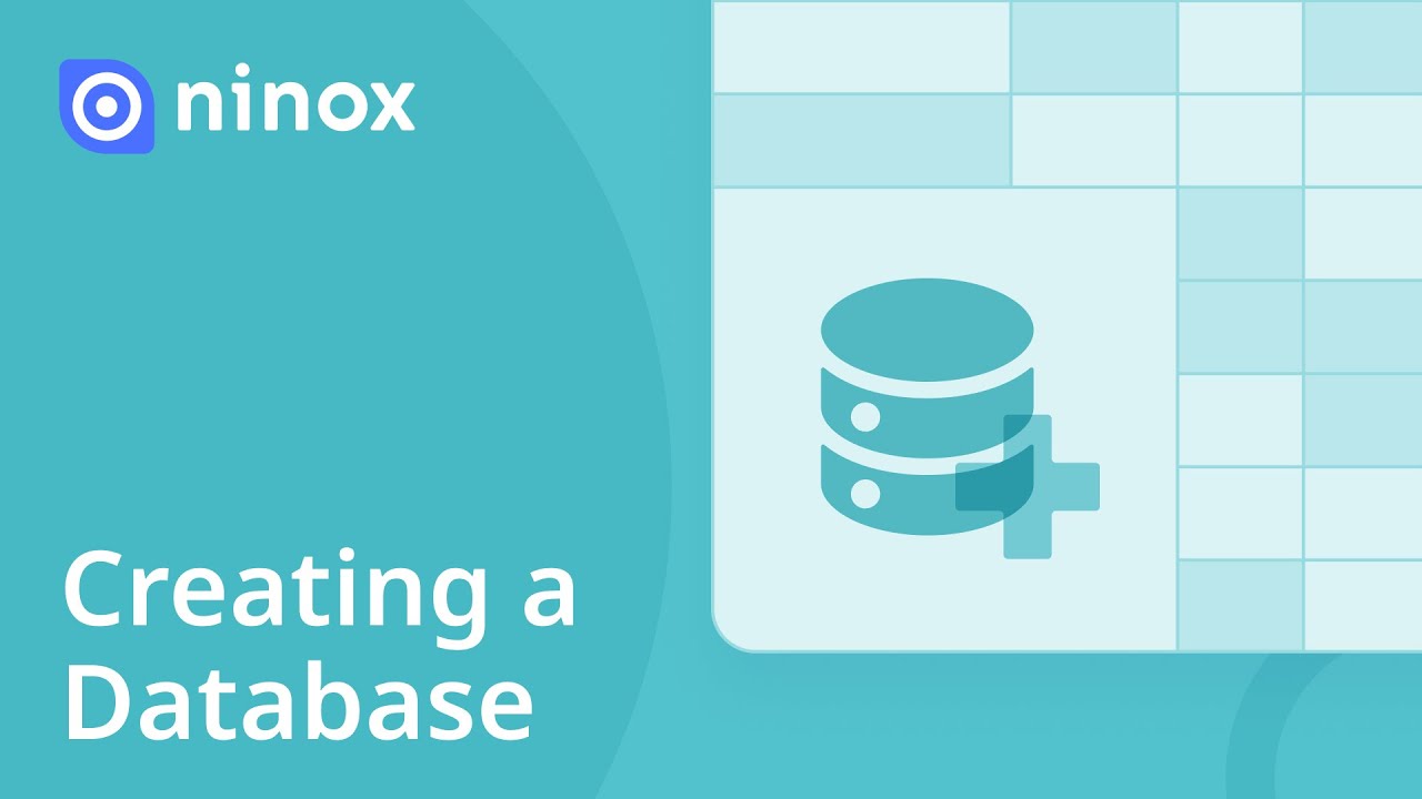 Creating A Database Basics 1 Ninox Tutorials Youtube 3606