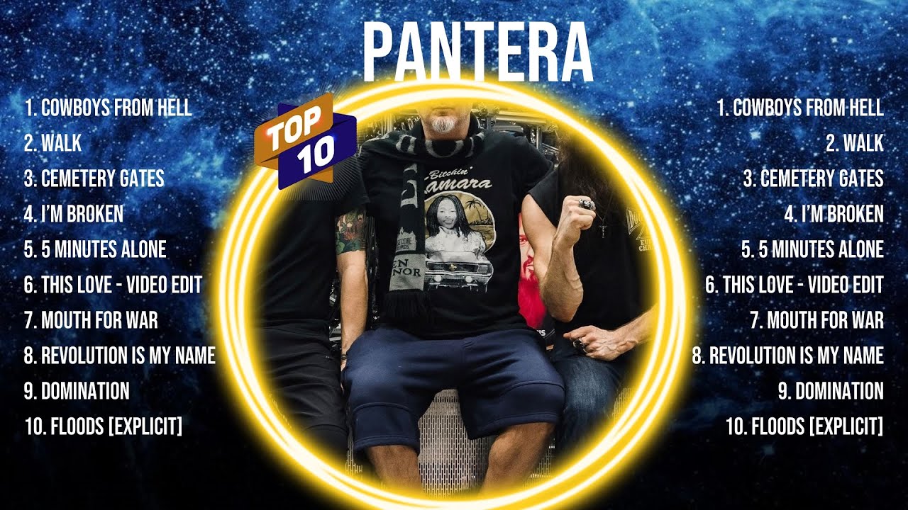 All-Time Top 50 Pantera Music Hits - Pantera Playlist - YouTube