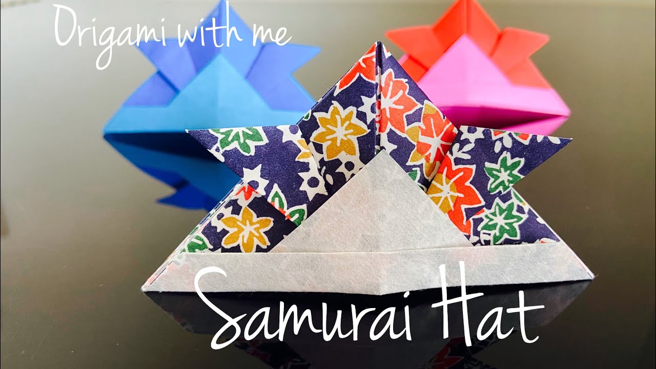 兜 Origami Samurai Hat / Japanese Kabuto / Easy Origami - YouTube