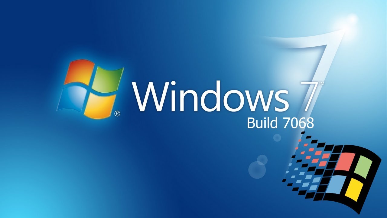 Установка Windows 7 Build 7068 - YouTube