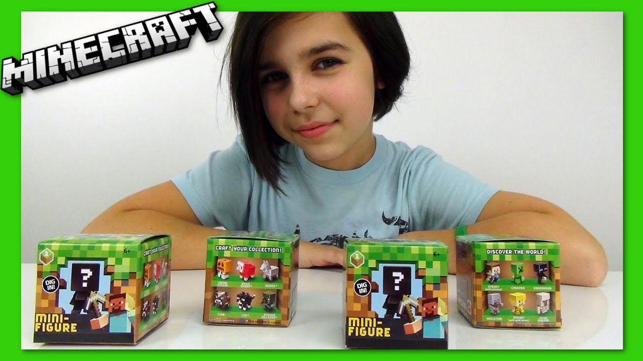 Minecraft - Mini Figure Surprise Blind Box Opening PT2 - YouTube
