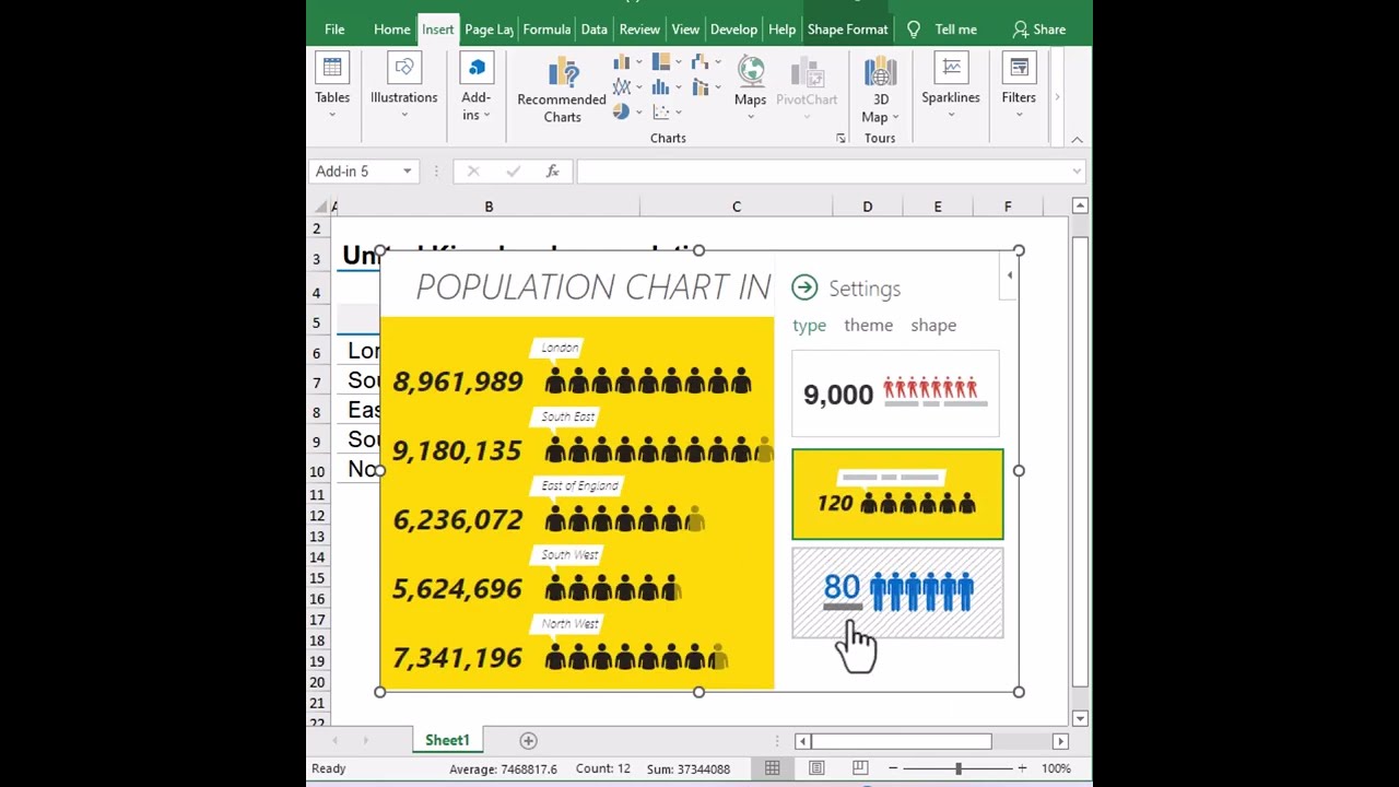 ⚡Excel Hidden Infographic Chart Option, Its FREE and EASY to use in All ...