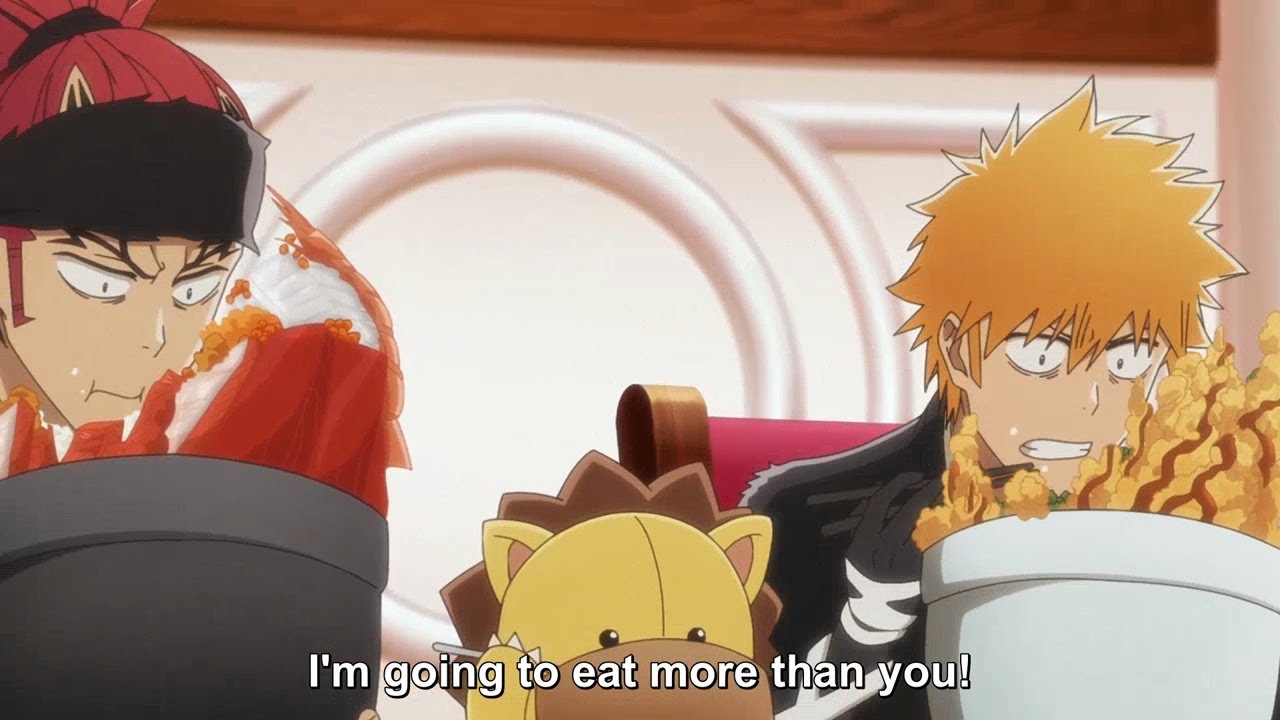 Ichigo and Renji Are Fighting Against Each Other In Eating | Bleach ...