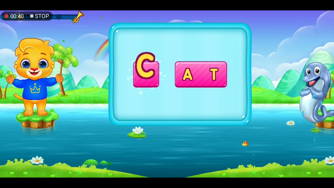 kids learning time. Abcd. words making and knowing the word. noor kids ...