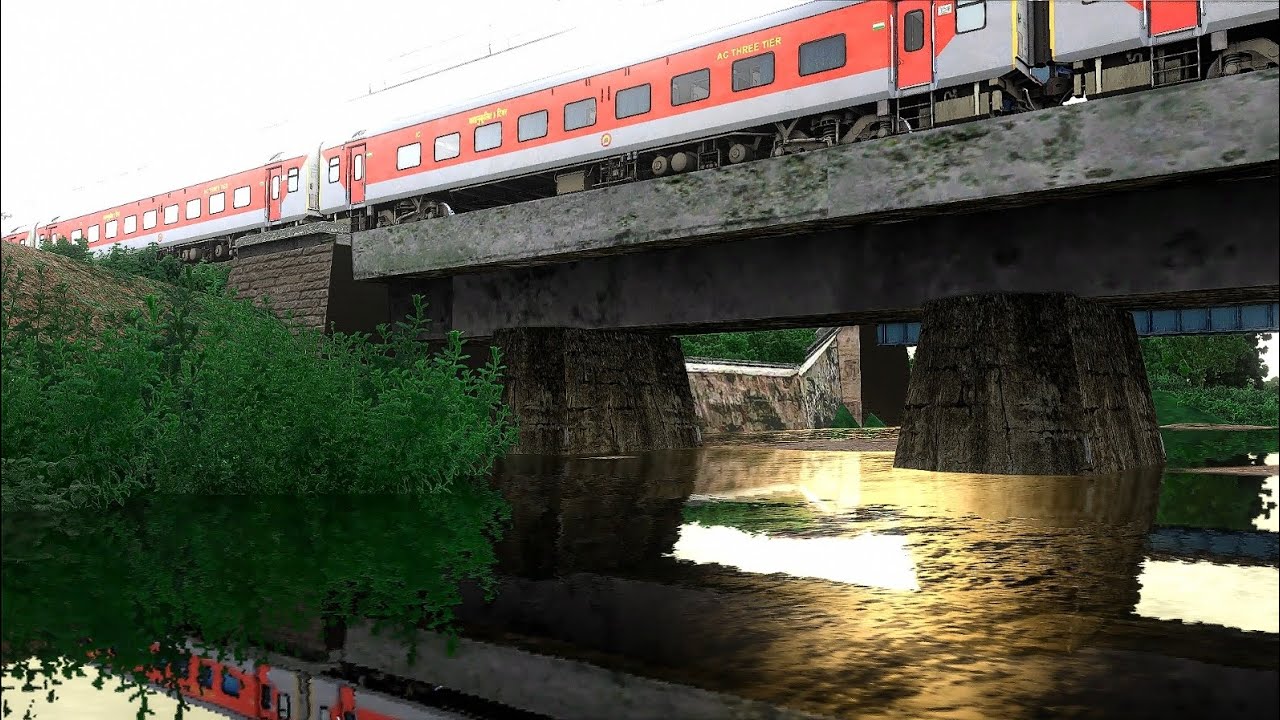 Realistic Train Journey In Train Simulator SCR Route - YouTube