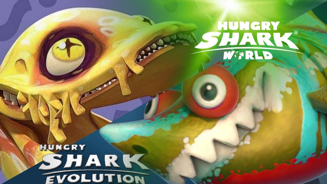 INVISIBLE SHARKS IN HUNGRY SHARK ! (HEIDI & SHARKELEON) - YouTube