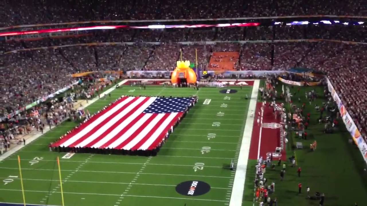 2013 BCS National Championship National Anthem - YouTube