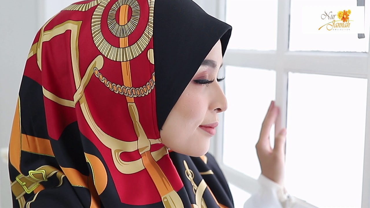 Compilation Tudung Satin by Nurjannah Collection - YouTube
