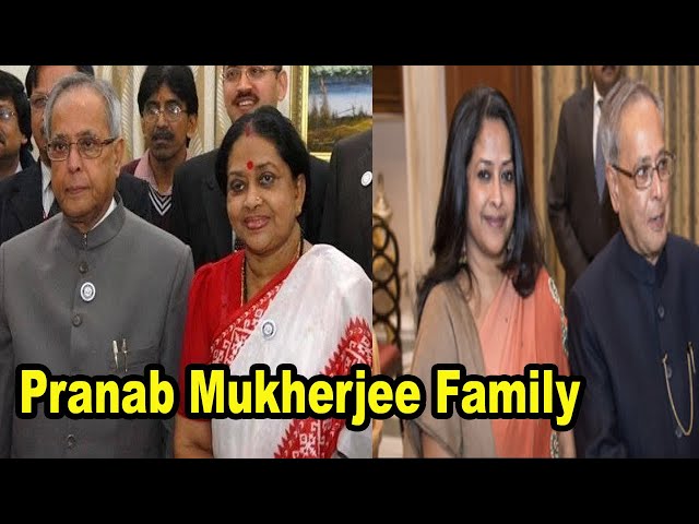 Pranab Mukherjee Family