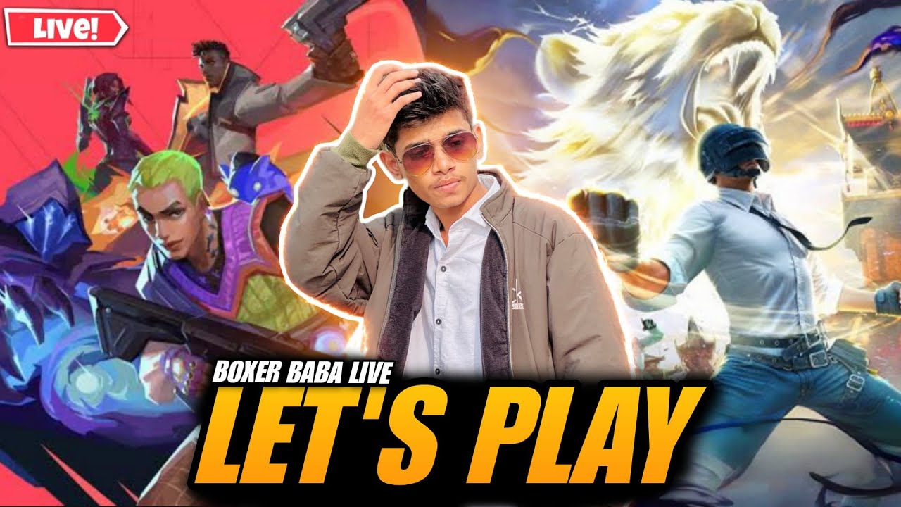 LET'S PLAY VALORANT 5v5 | BGMI DONE | BOXER BABA LIVE #bgmi #bgmilive # ...