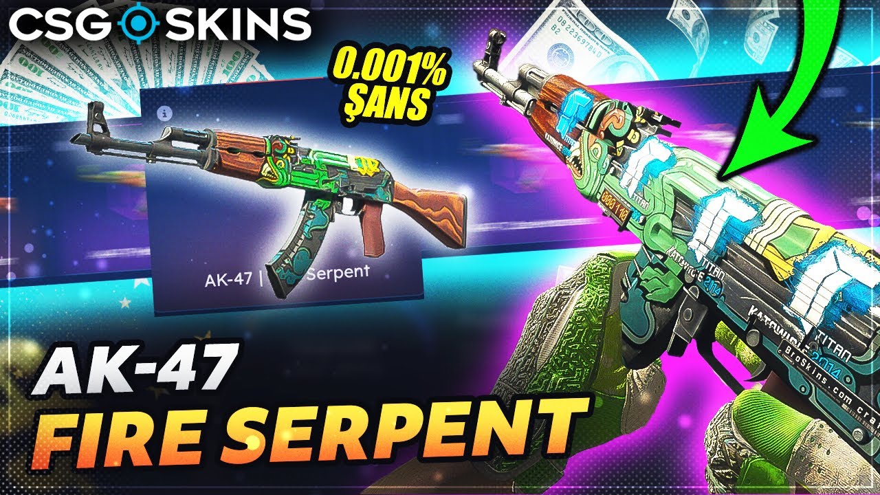 AK 47 FIRE SERPENT KAZANDIRAN TAKTIK Csgoskins Promo Code 2024 - YouTube