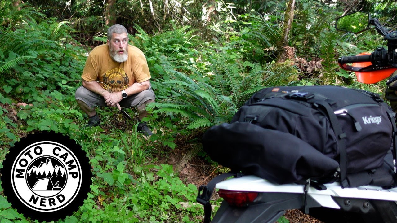 How to Go Poop While Motorcycle Camping - YouTube