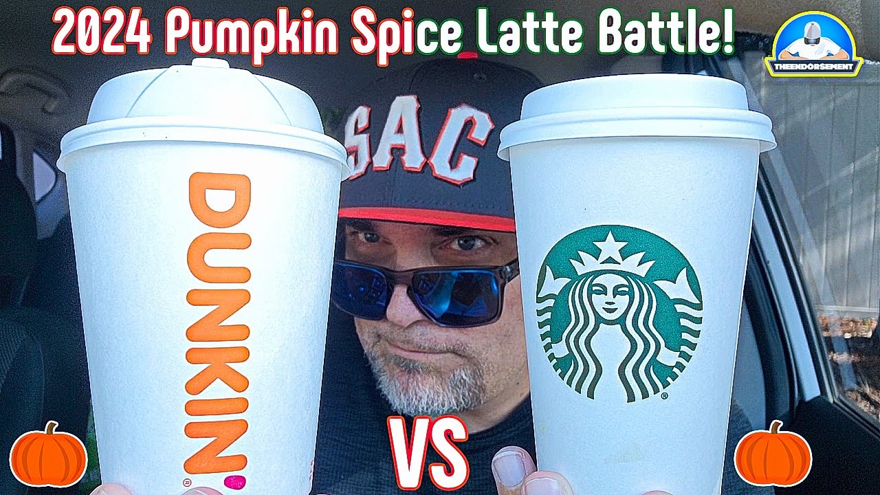 Starbucks® PSL VS Dunkin' Pumpkin Spice Latte®!🎃| 2024 Pumpkin Spice ...