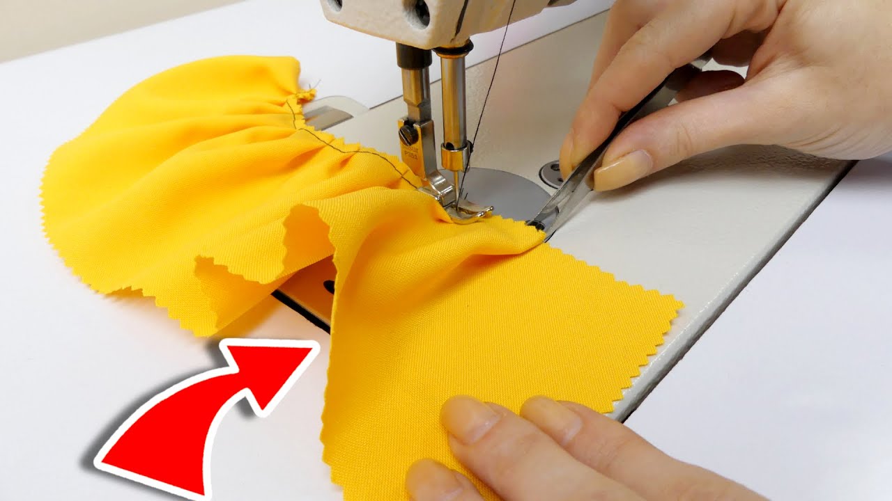 5 Ways to quickly pleating fabric on a sewing machine - YouTube