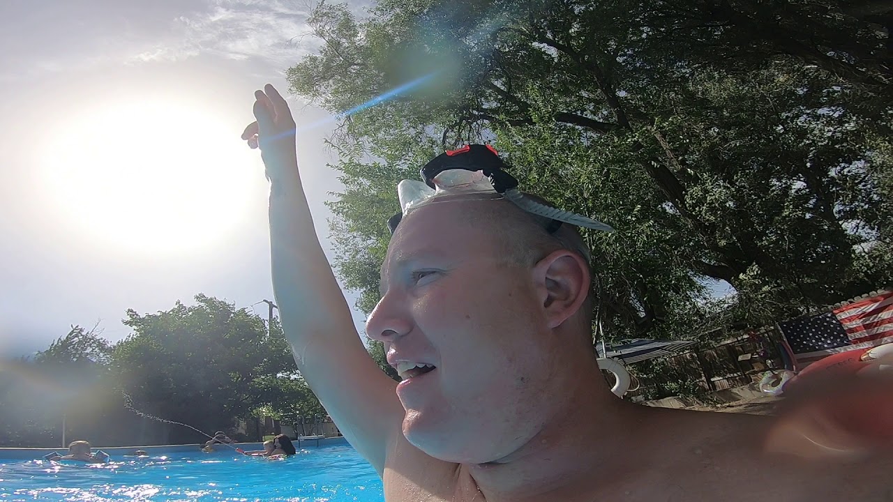 Last swim in the pool for summer 2018 - YouTube