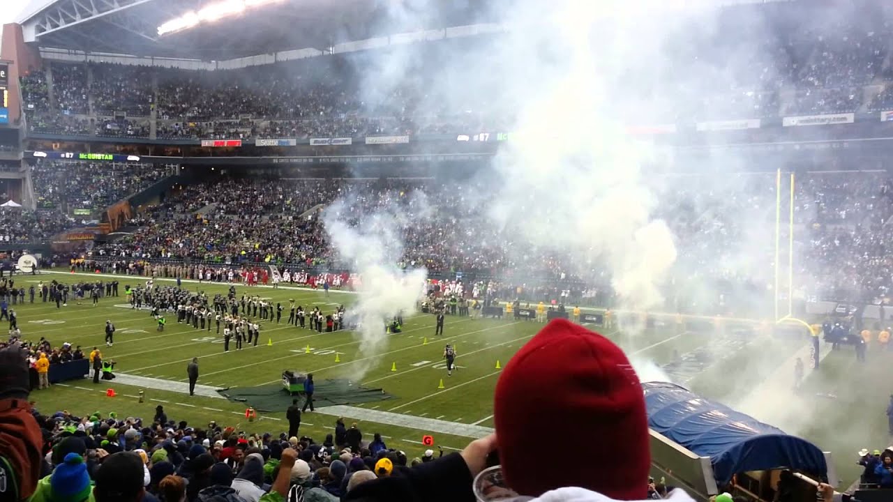 Player introduction seahawks stadium dec. 2012 - YouTube