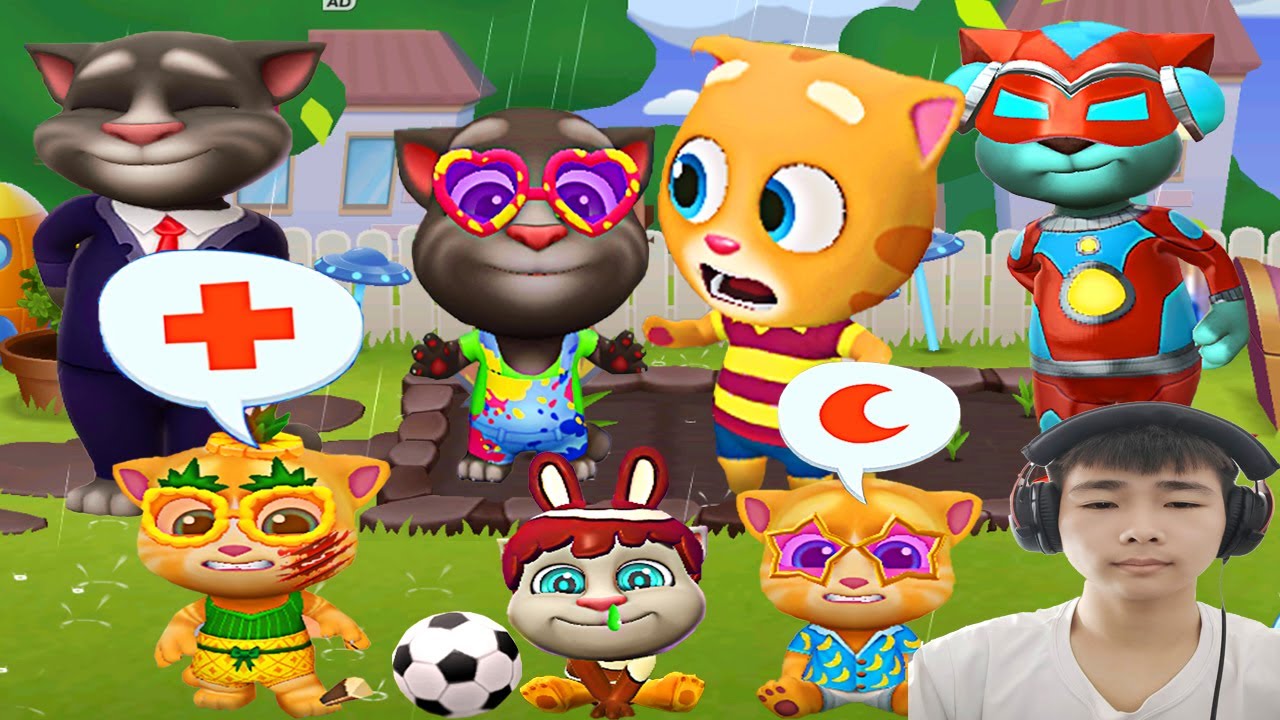 My Talking Tom Friends New Hot Summer I Android Gameplay Walkthrough ...