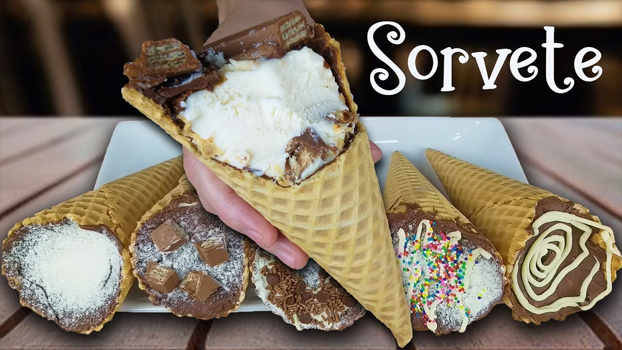 Casquinha De Sorvete Com Aparencia Deliciosa Casquinhas De Sorvete