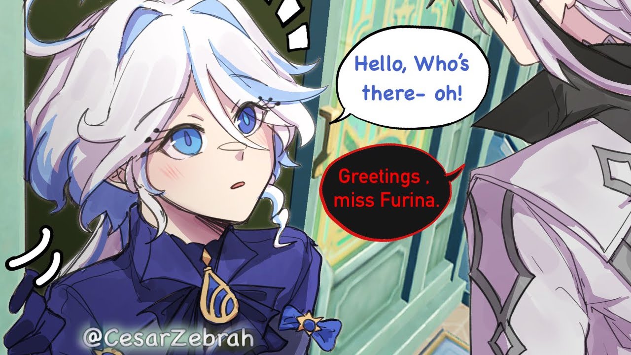 arlecchino visits furina's salon.. (arlefuri, genshin impact fancomic ...