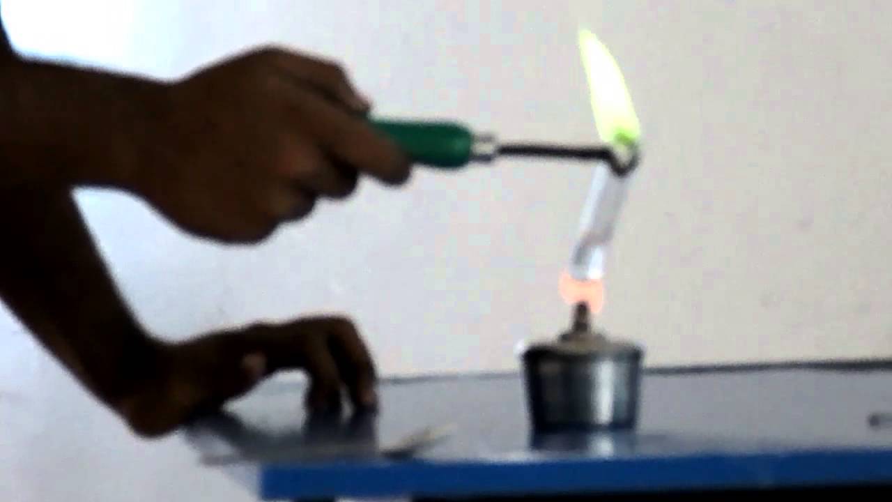 Green Flame Experiment - YouTube