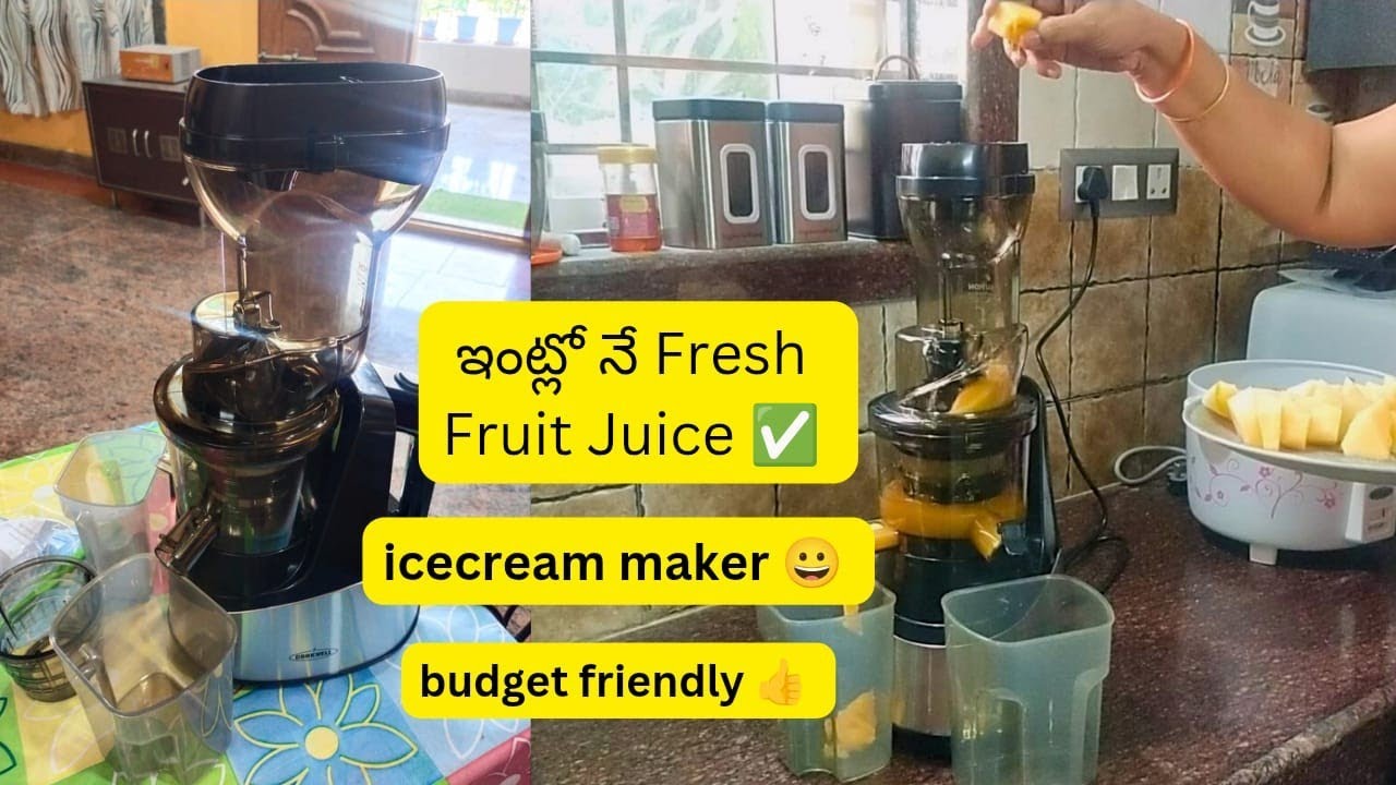 Unboxing vlog | Cookwell cold press juicer | summer కి perfect kitchen ...