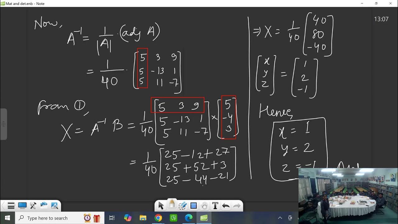 Solution of system Linear equations - YouTube