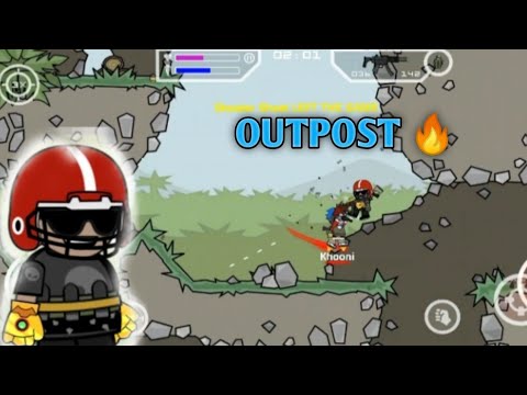 OUTPOST 🔥GAMEPLAY IN MINI MILITIA | AAG LAGA DI - YouTube