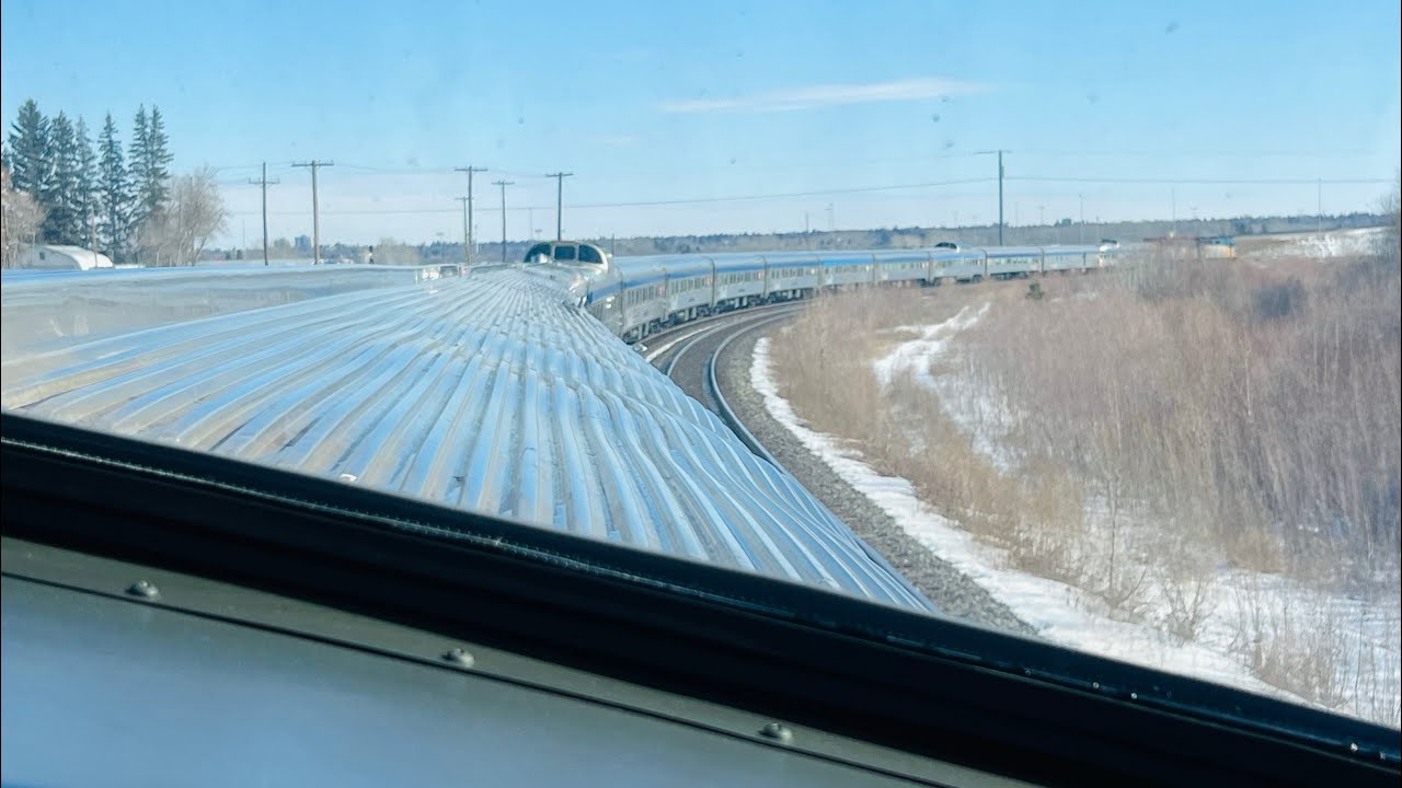 Backing into SASKATOON, Saskatchewan on VIA Rail train 2, the Canadian ...