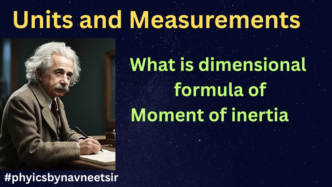 What is dimensional formula of moment of inertia || #physics #neet2026 ...