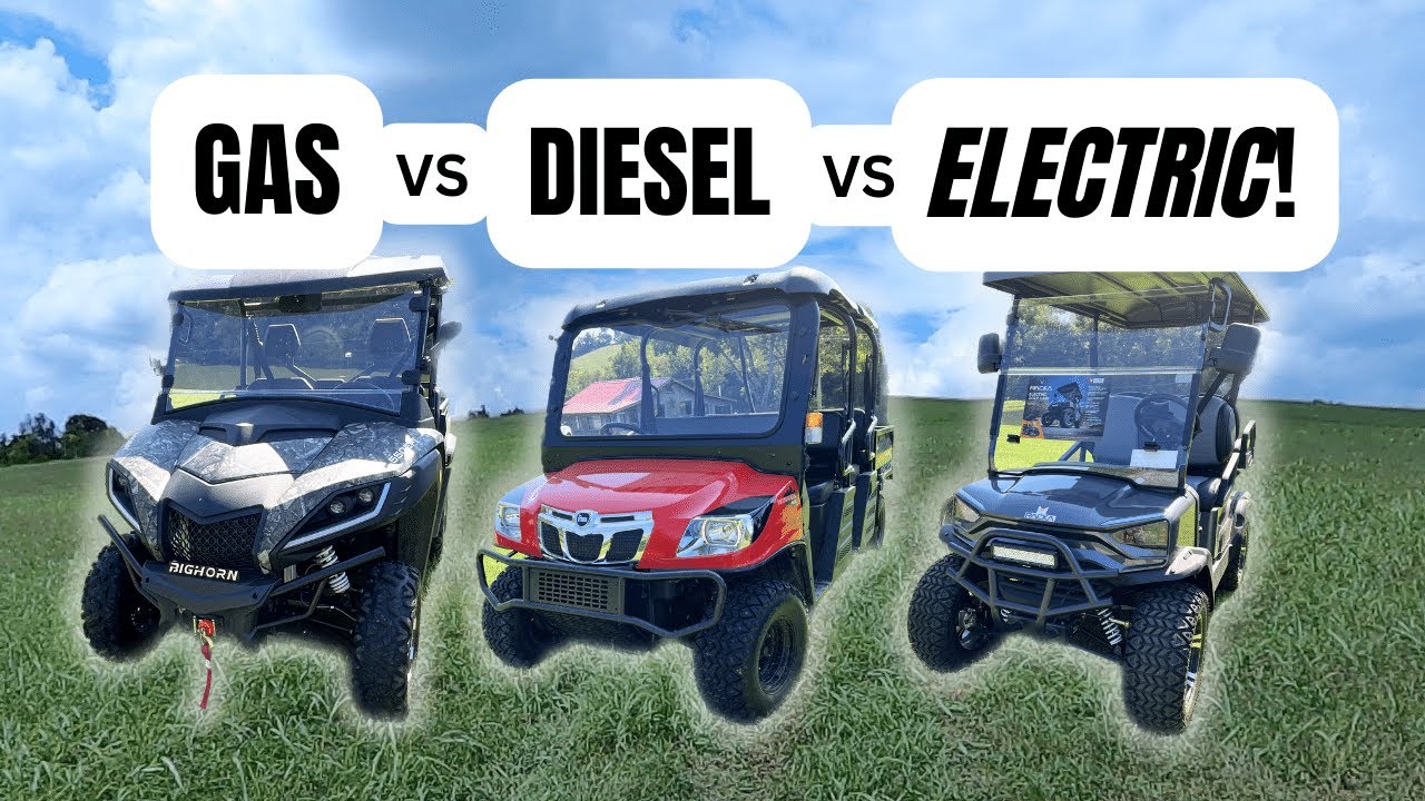 COMPLETE Side-By-Side Review! Gas, Diesel and ELECTRIC UTV’s Put To The ...